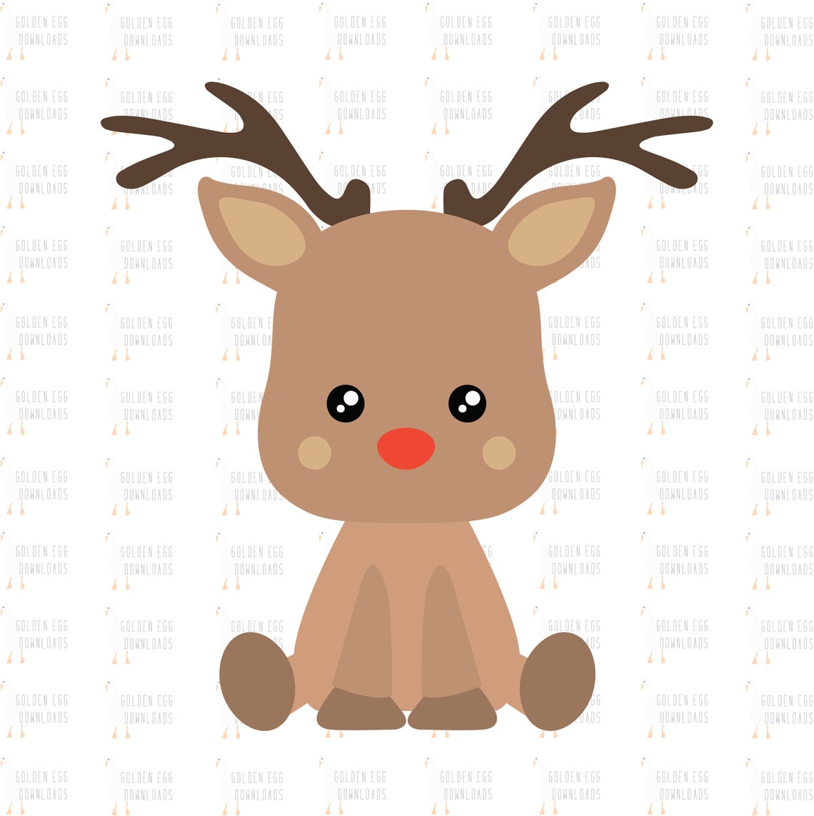 Schattige Baby Herten Fawn Rendier SVG Kerstmis Rendier SVG - Etsy ...
