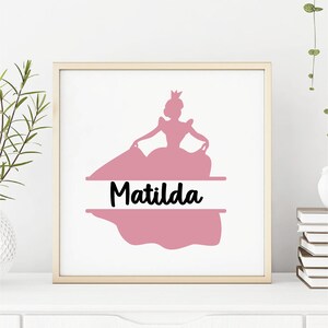 Princess SVG, Princess Monogram Bundle, SVG, PNG, Cut File, Magical ...