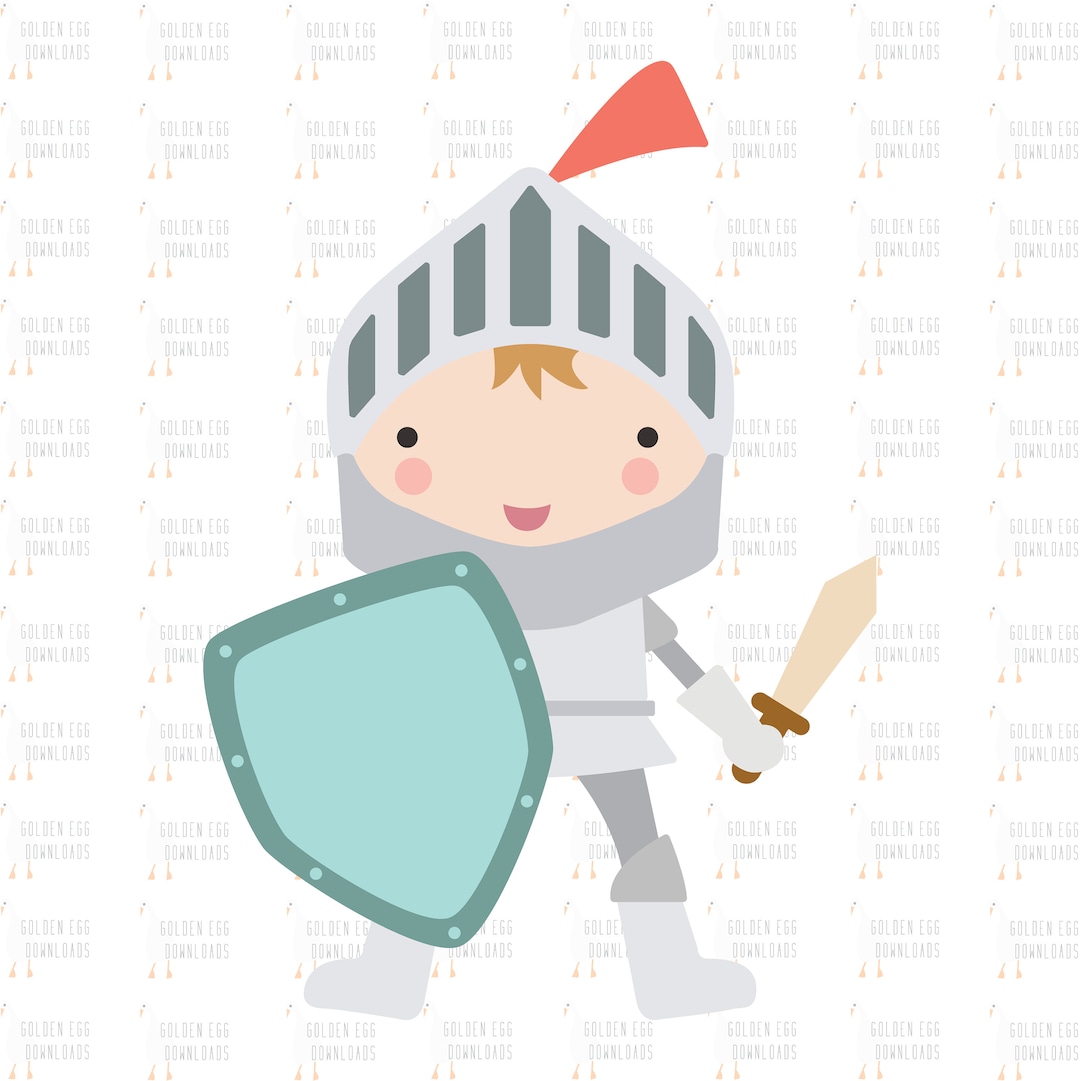 Cute Knight SVG, Baby Knight SVG, Knight Clipart, Cute Knight Clipart ...