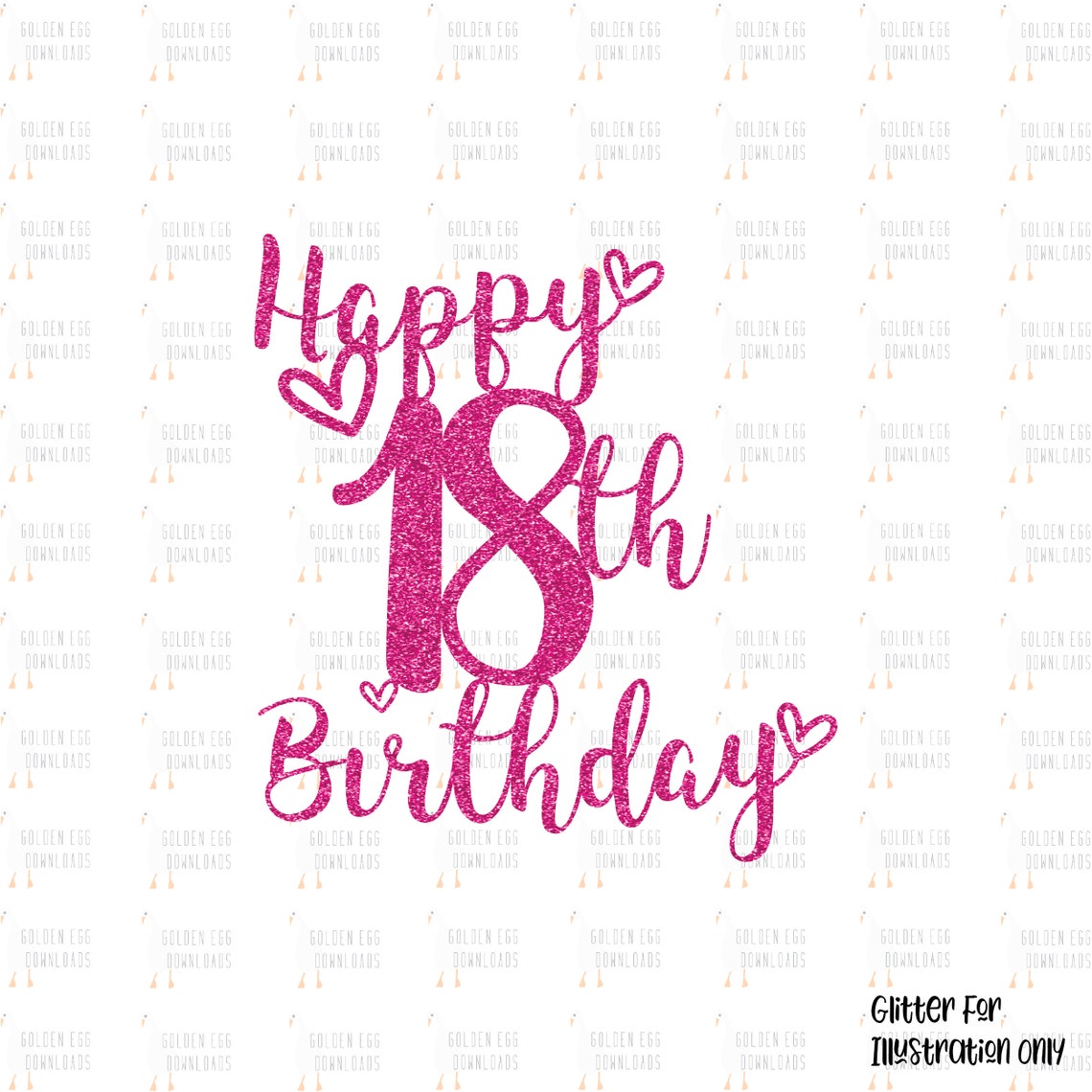 18th Birthday SVG 18th SVG 18 Cake Topper Design Age 18 - Etsy Canada