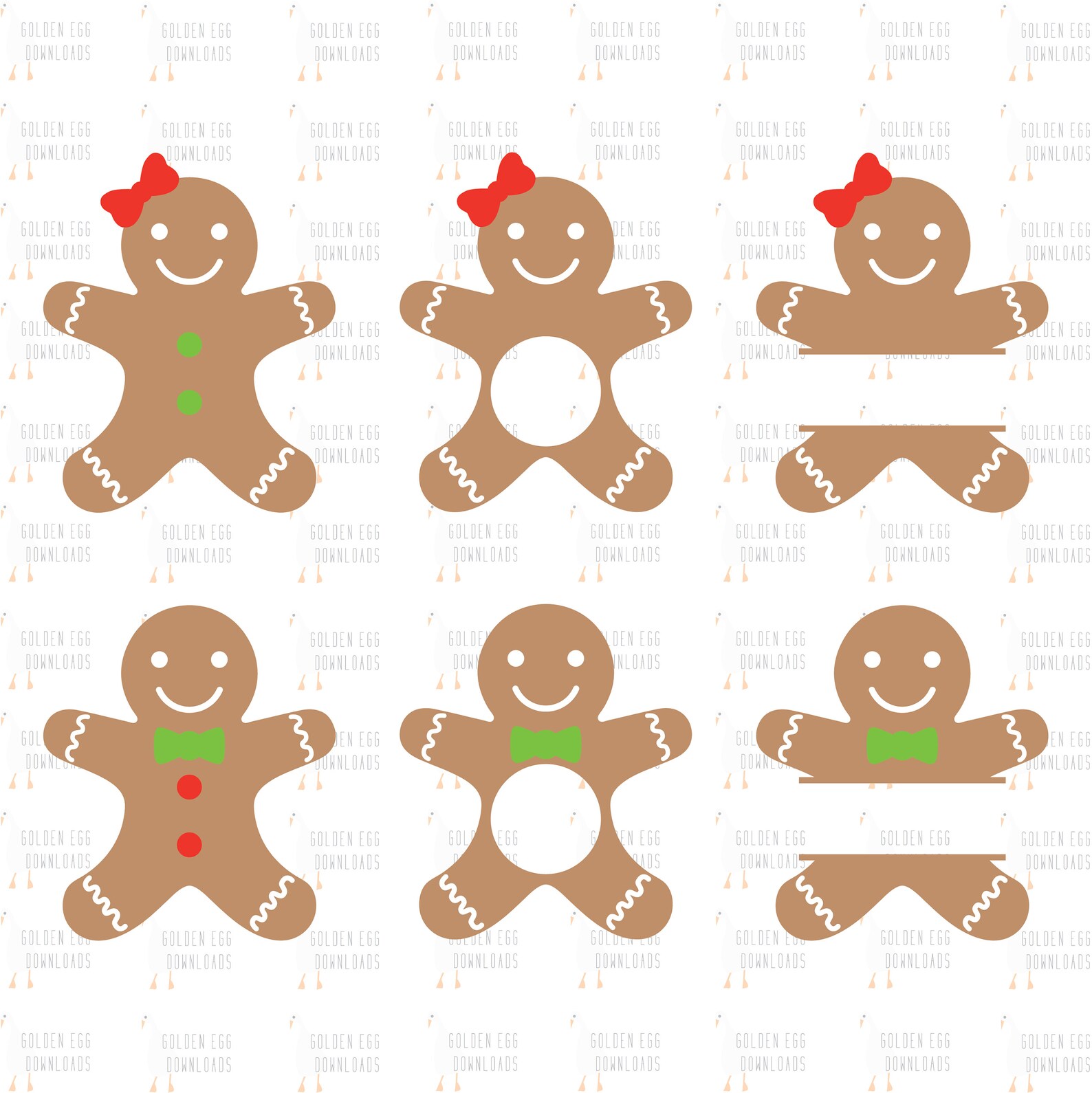 Gingerbread Man SVG Gingerbread Girl SVG Gingerbread | Etsy