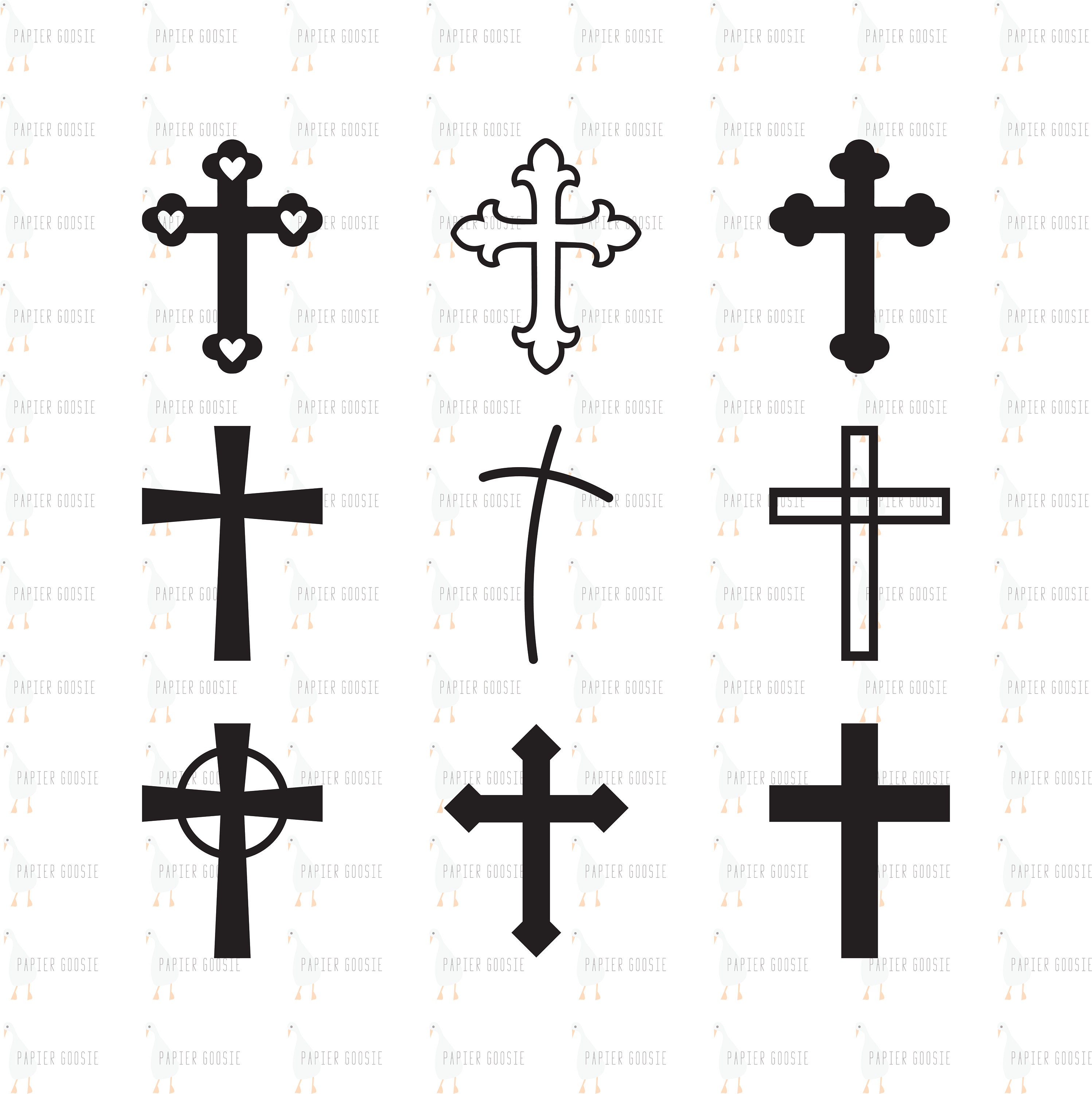 Cross Bundle SVG Easter Cross SVG Beautiful Cross SVG - Etsy