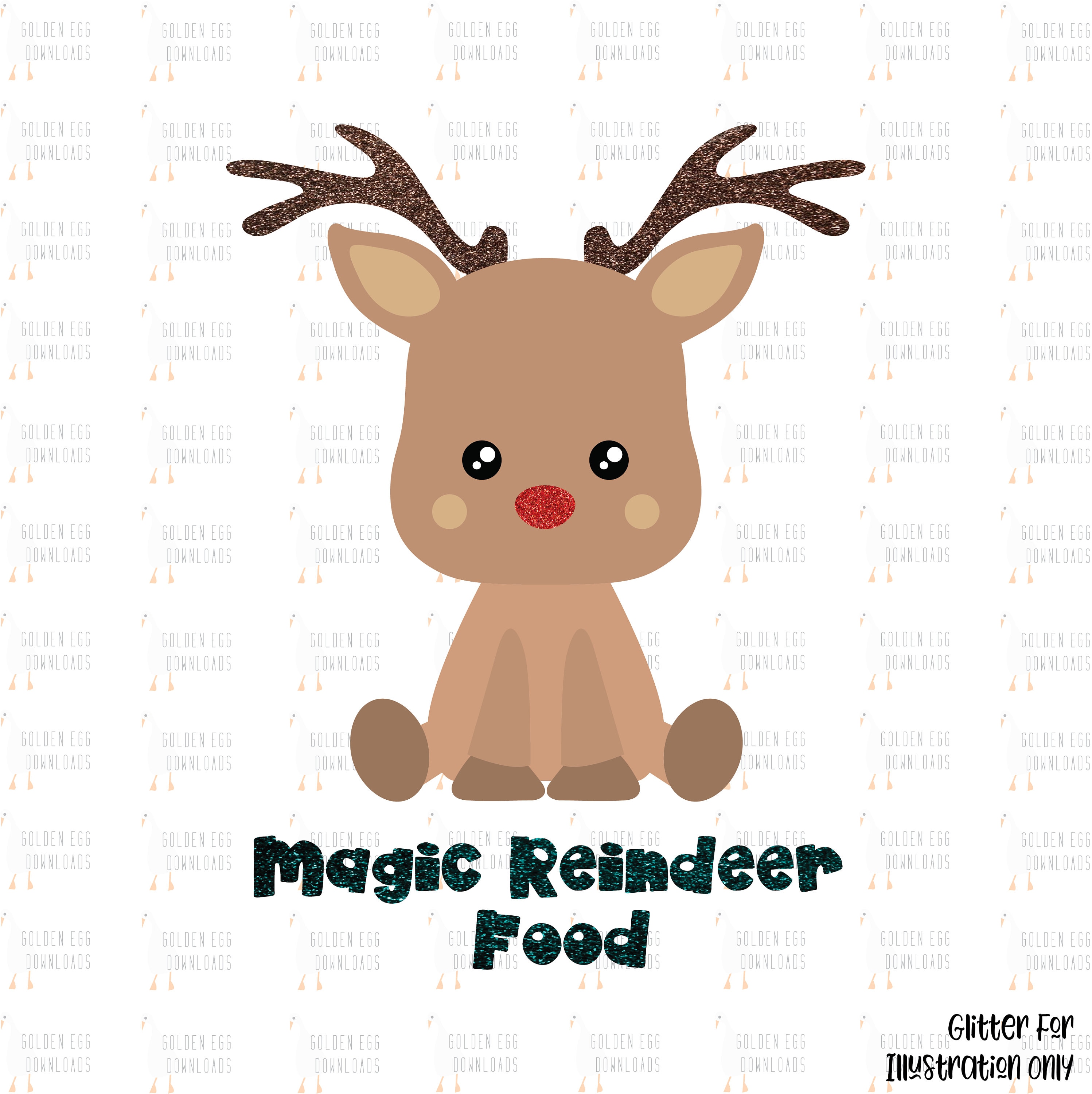 Magic Reindeer Food SVG Cute Reindeer Tag Download Magic - Etsy 日本