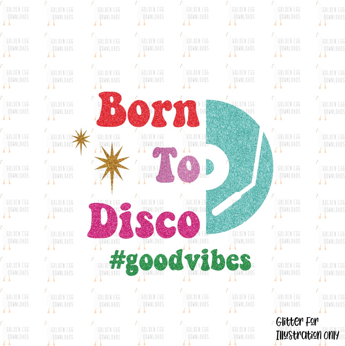 Disco SVG Born to Disco SVG Instant Download Disco T-shirt | Etsy