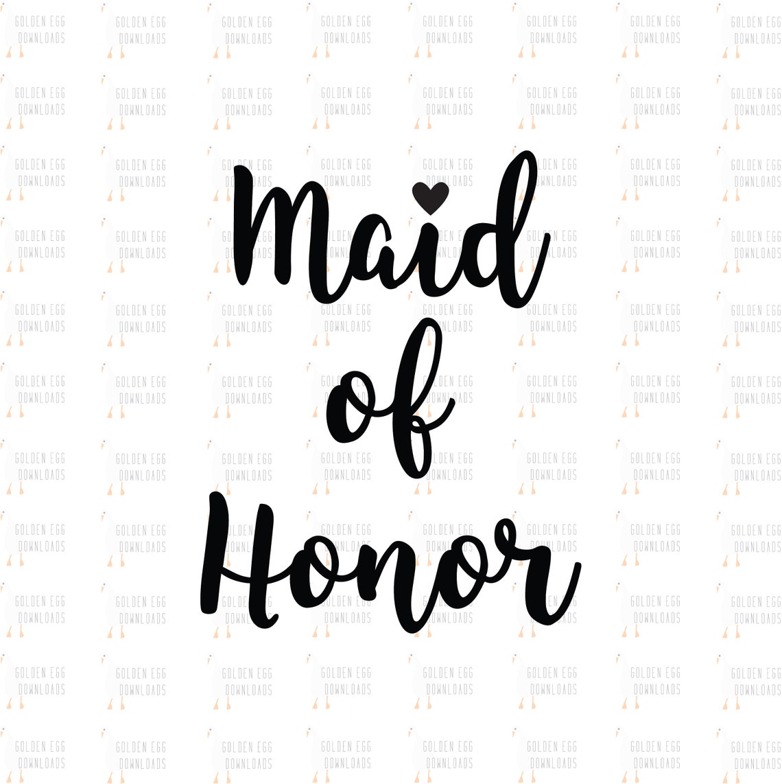 Maid of Honor SVG Wedding SVG Instant Download Maid of | Etsy