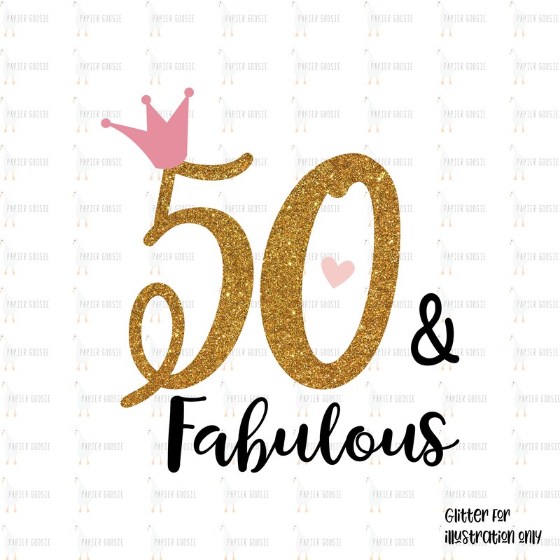 50 and Fabulous - Etsy