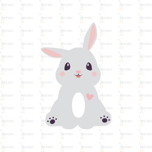 Cute Bunny SVG Cute Rabbit SVG Bunny Rabbit SVG Cutest - Etsy