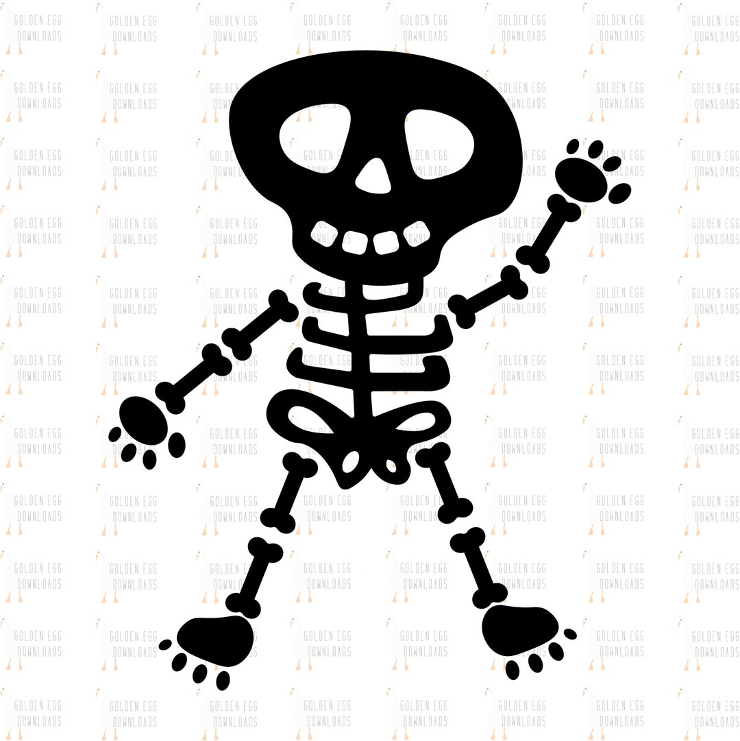 Cute Skeleton SVG, Halloween Skeleton SVG, Baby Skeleton SVG, Bones Svg ...