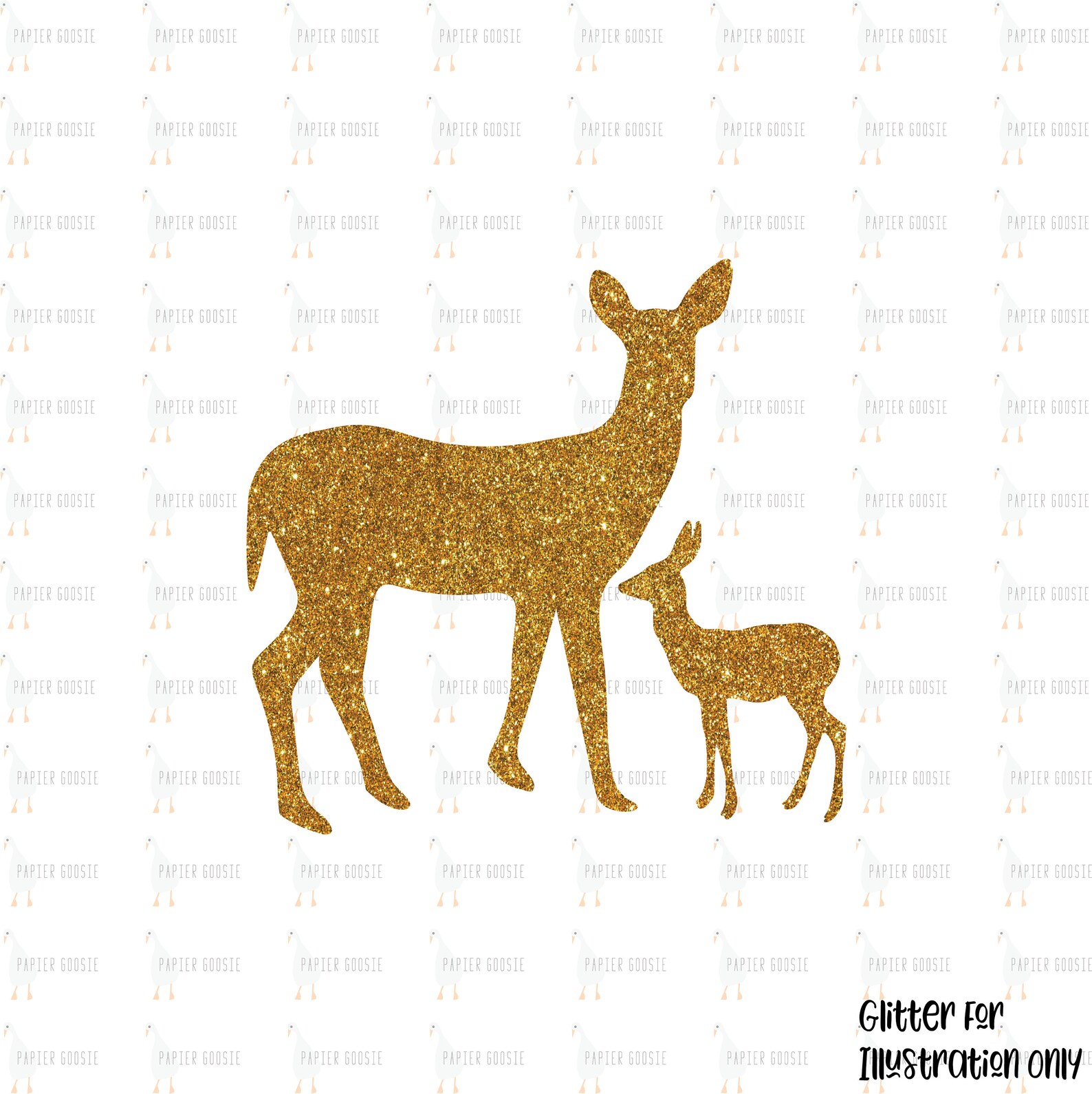 Deer Silhouette SVG Deer SVG Mom Deer Baby Deer SVG Mother - Etsy
