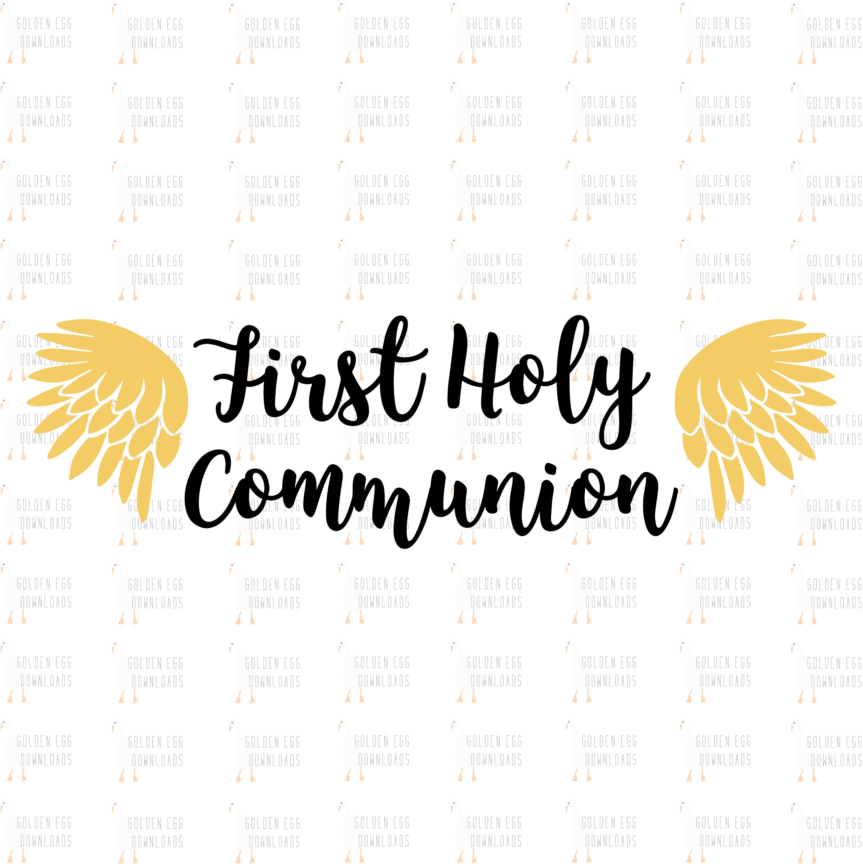 Holy Communion First Holy Communion SVG PNG Clipart JPEG | Etsy