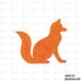 Fox Silhouette SVG Fox SVG Fox Cub SVG Cute Animal Svg Fox - Etsy