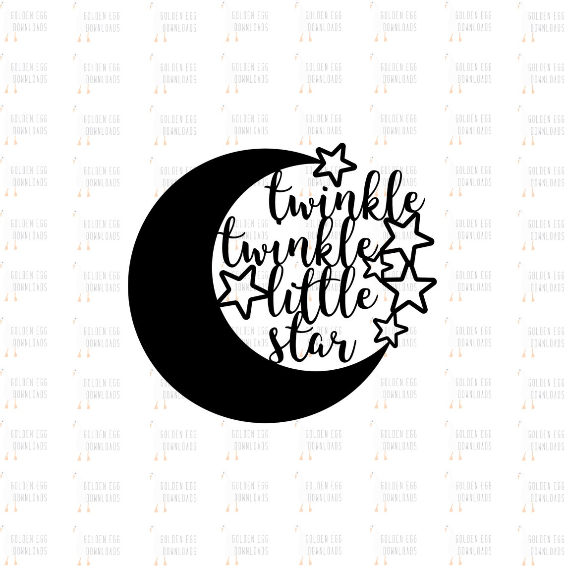 Twinkle Twinkle SVG Nursery Rhyme SVG Nursery Decal Design | Etsy