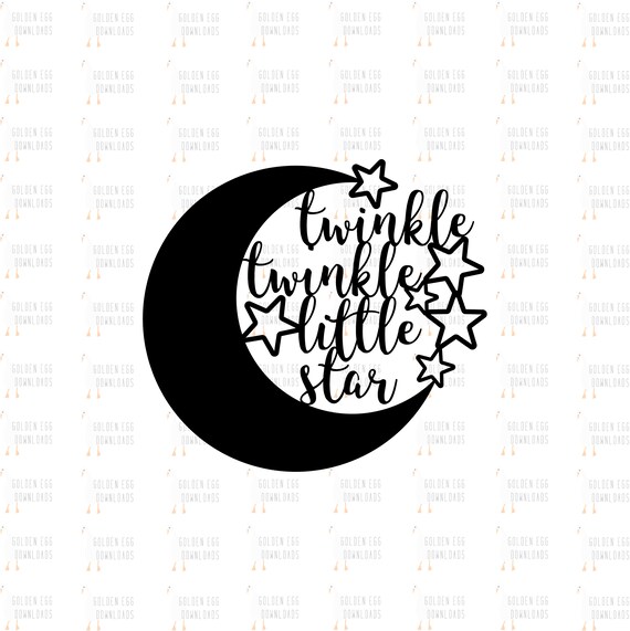 Twinkle Twinkle SVG Nursery Rhyme SVG Nursery Decal Design | Etsy