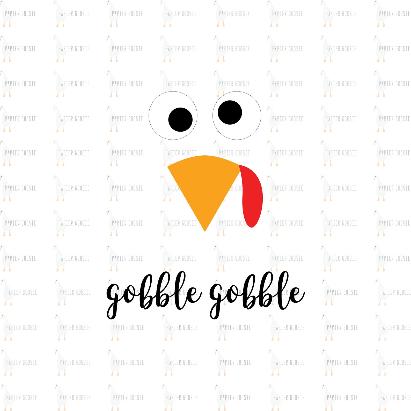 Turkey SVG Gobble Gobble SVG Christmas Turkey Clipart | Etsy