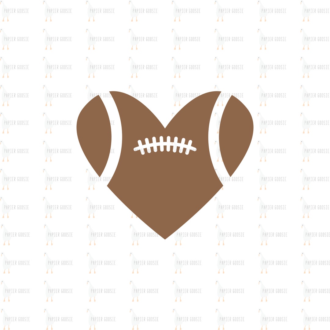 Football Heart SVG, American Football SVG, I Love Football SVG ...