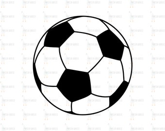 Soccer Ball Clipart Commercial Use Soccer Scrapbooking - Etsy
