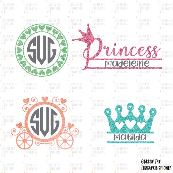 Princess Monogram - Etsy