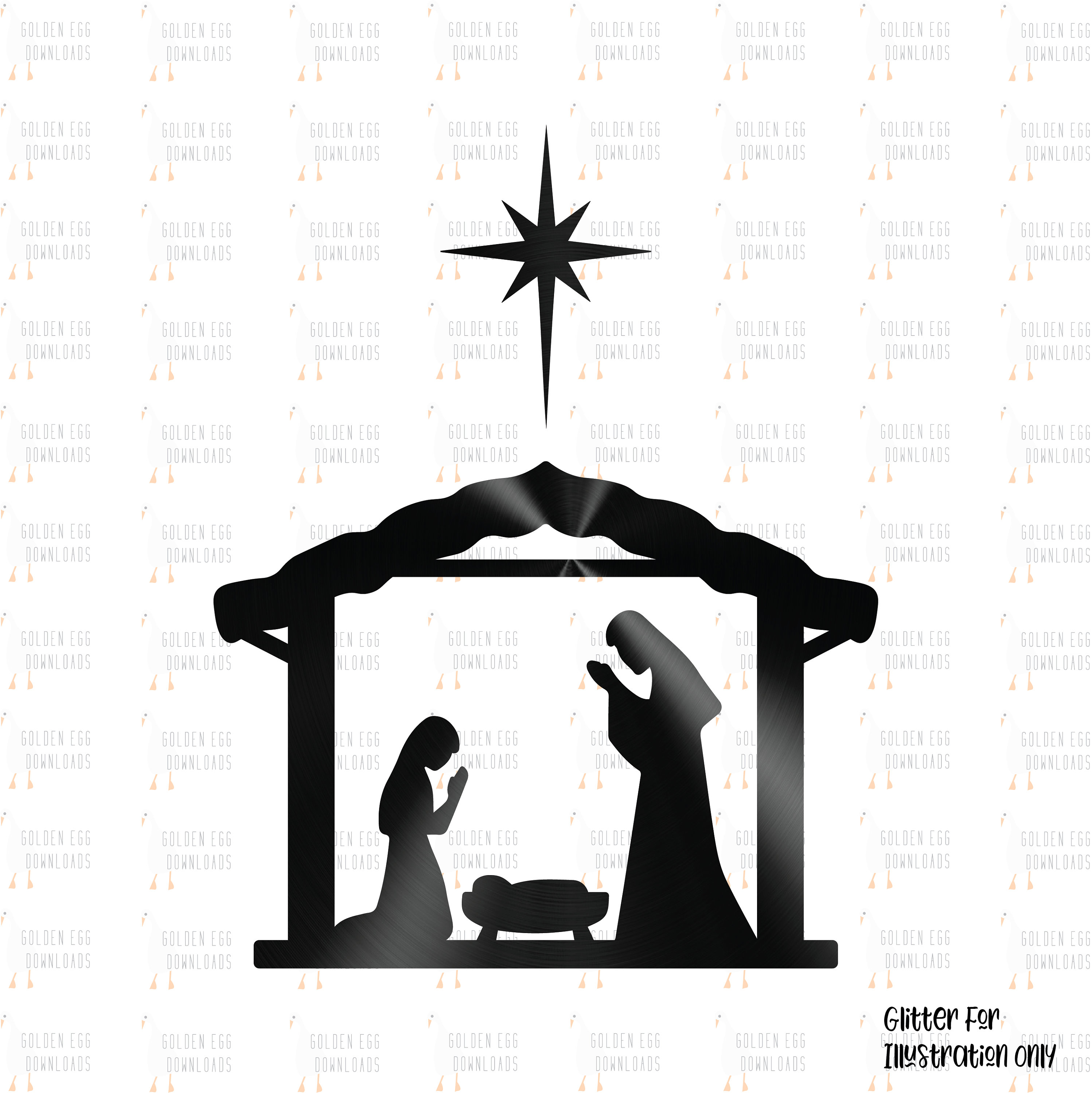 Nativity Scene SVG Mary & Joseph SVG Baby Jesus SVG | Etsy