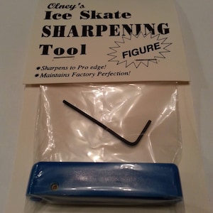 Ice Skate Sharpener for Figure Skates - Hand Held, Carbide Cutting Edge ...