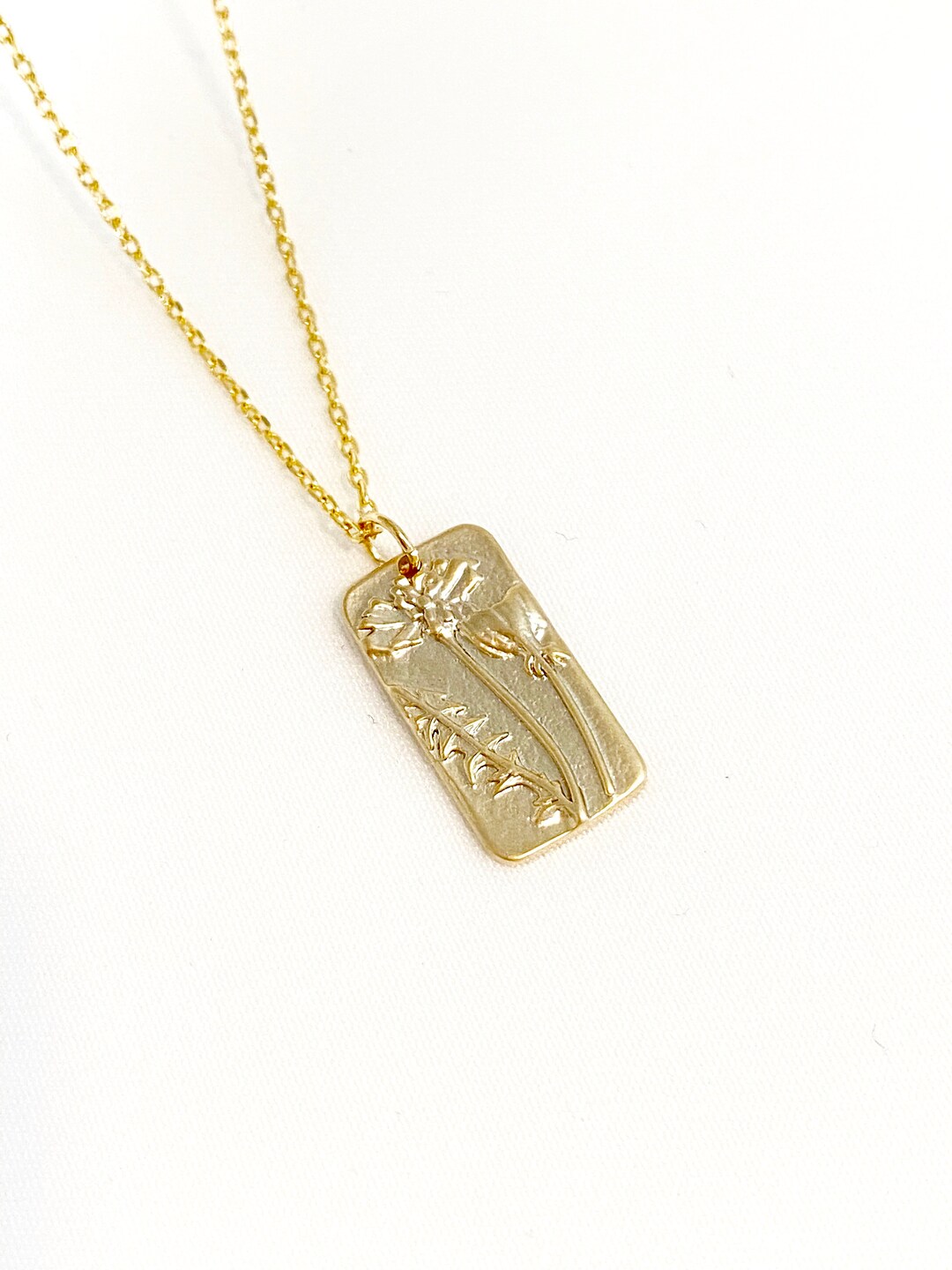 Dandelion Necklace,gold Dandelion Necklace,dainty Dandelion Necklace ...
