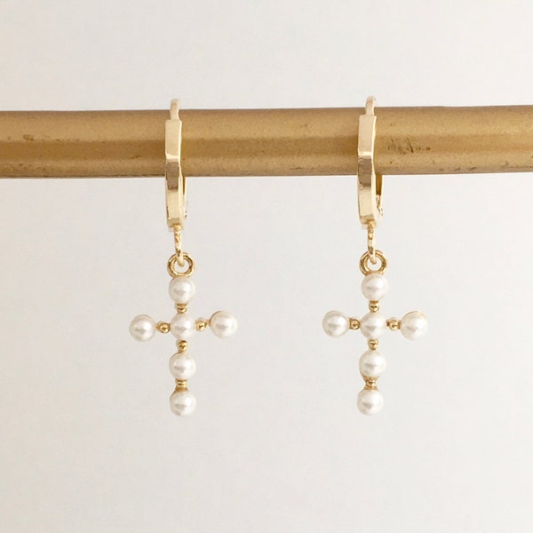 Pearl Cross - Etsy