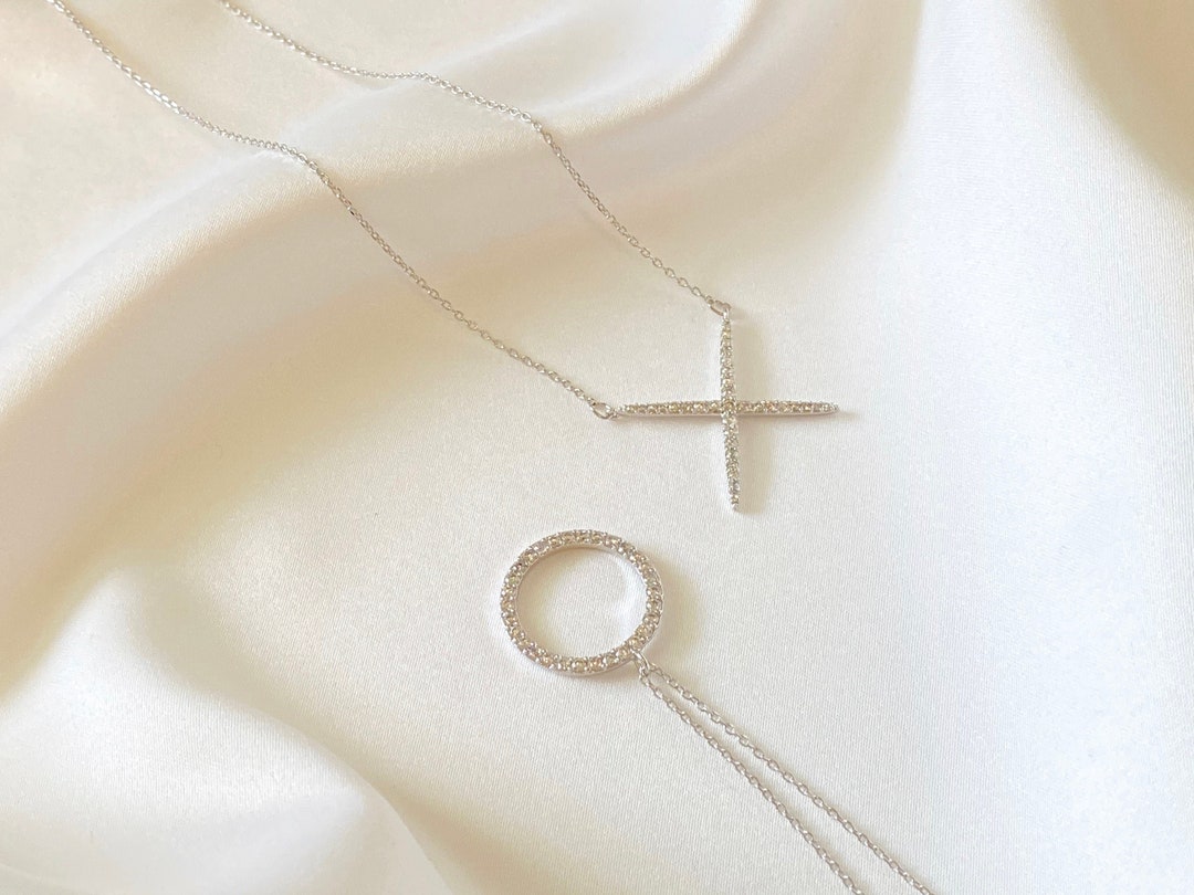 Kylie-letter X Necklace,silver Letter Necklace,silver Letter X Necklace ...