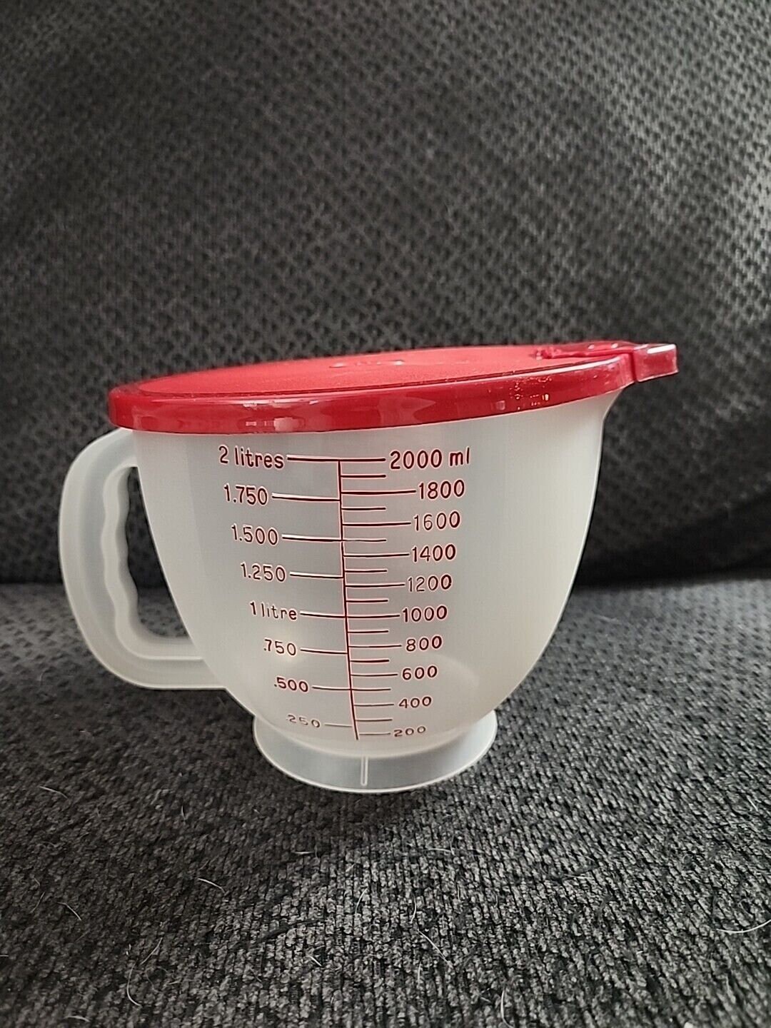Vintage Tupperware Mix N Store 8 Cup Measuring Bowl 1977 Red - Etsy