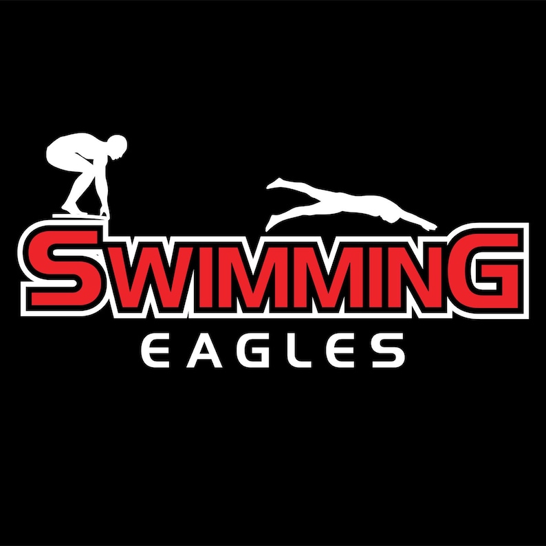 Swimming EAGLES Team Spirit SVG, PNG - Etsy