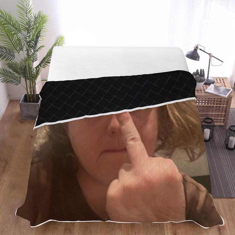 Lewis Capaldi Funny Middle Finger Polyester Quilt - Etsy