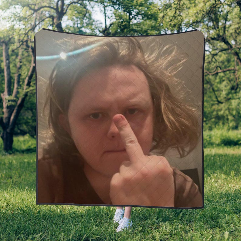Lewis Capaldi Funny Middle Finger Polyester Quilt - Etsy