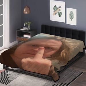 Lewis Capaldi Funny Middle Finger Polyester Quilt - Etsy