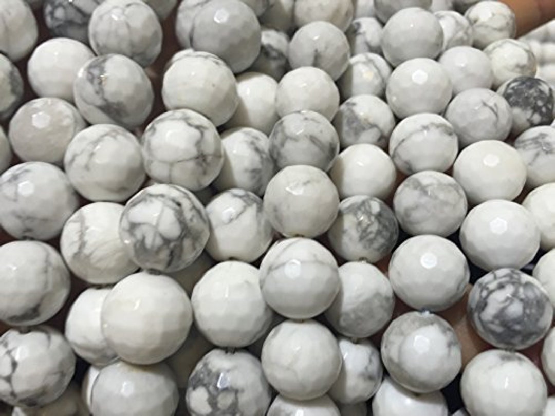 Natural White Howlite (from Africa) - Etsy