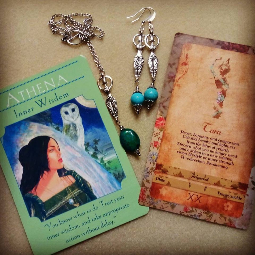 Custom Goddess Necklace With Single Card Reading to Channel Inner ...