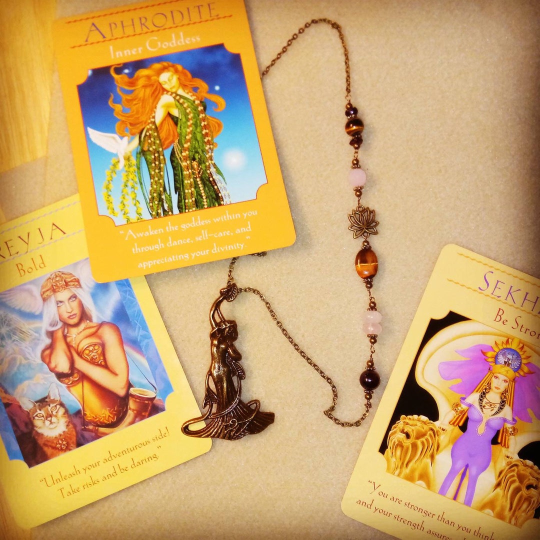 Custom Goddess Necklace With Three Card Pull to Channel Your Inner ...