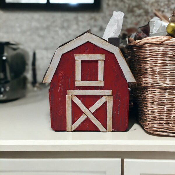 Farmhouse Tissue Box - Etsy