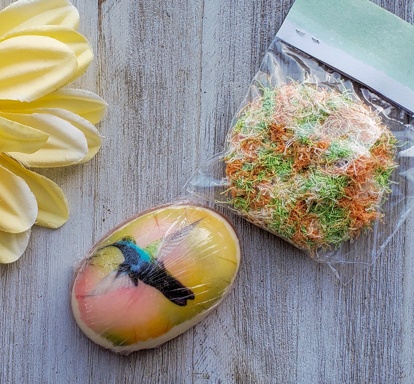 Decoupage Soap, Handcrafted Soap, Humming Bird Soap, Artisan Soap, Shea ...