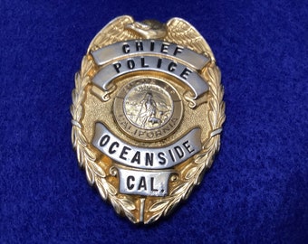 Police Chief Badge | Etsy