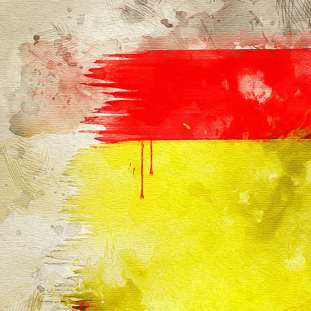 Spanish Flag Poster Watercolor Wall Decor Art Patriotic Gift - Etsy