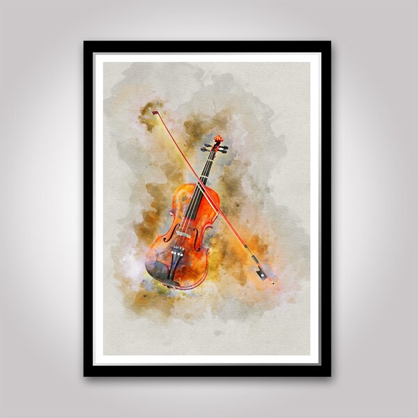 Violin Watercolor - Etsy