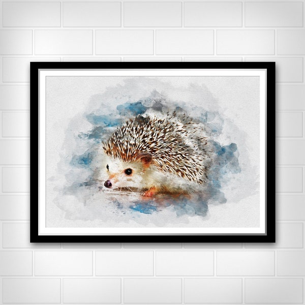Hedgehog Poster - Etsy