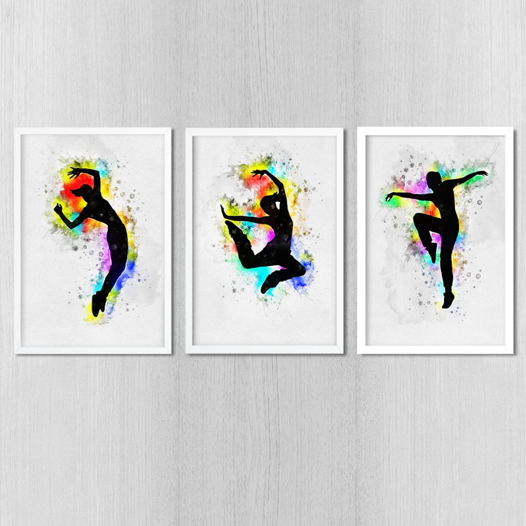 Modern Dance Posters Street Dance Ballet Triple Set of Prints ...