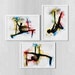 Acro Aerial Woman Dancer Print Room Decor Set of Three Prints ...