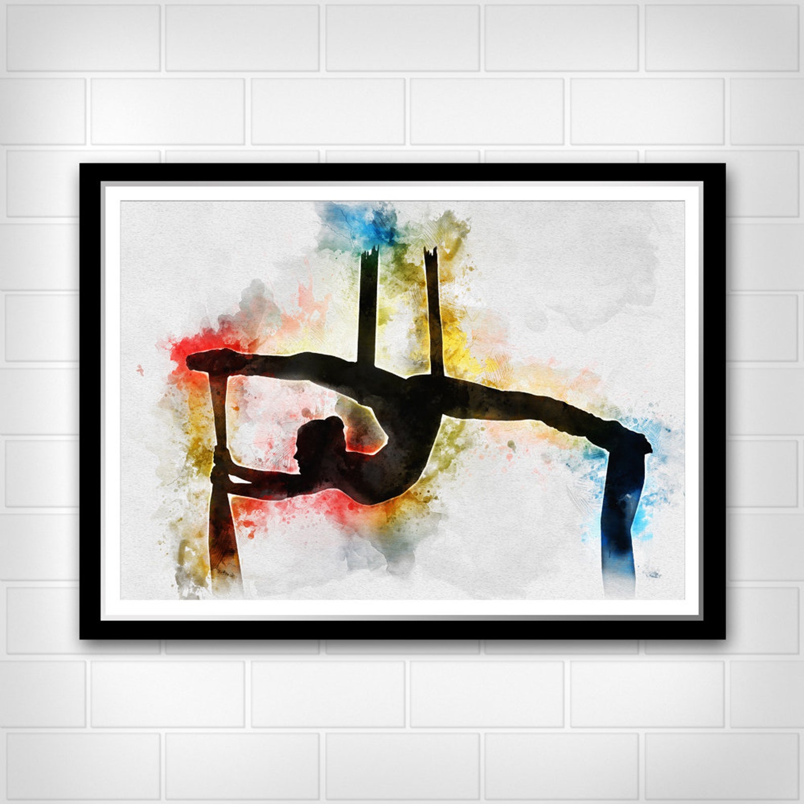 Acro Aerial Woman Dancer Print Room Decor Set of Three Prints - Etsy