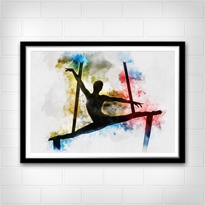 Acro Aerial Woman Dancer Print Room Decor Set of Three Prints ...