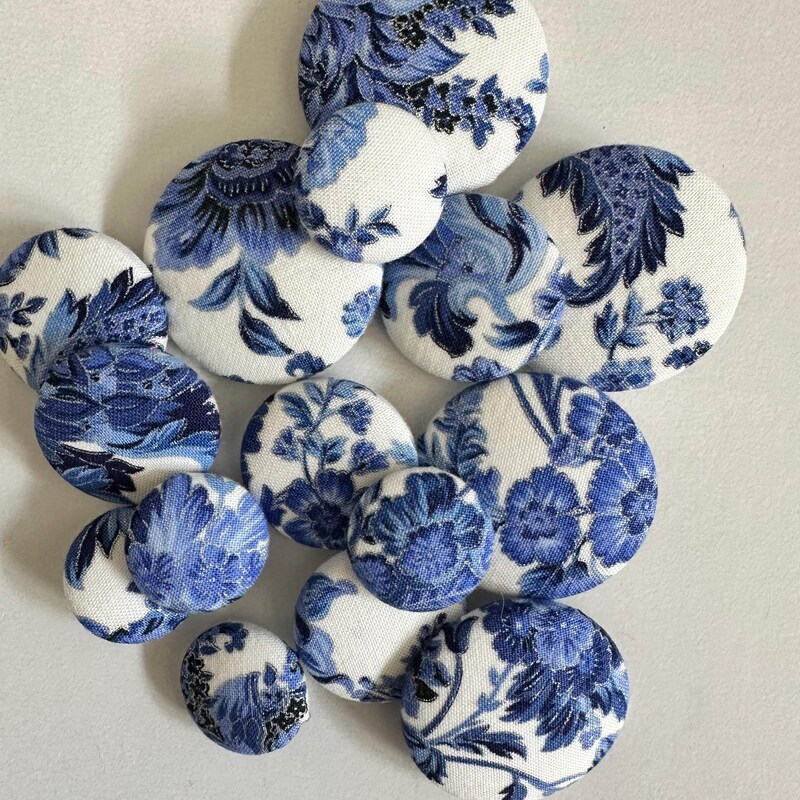 Floral Button Cover - Etsy