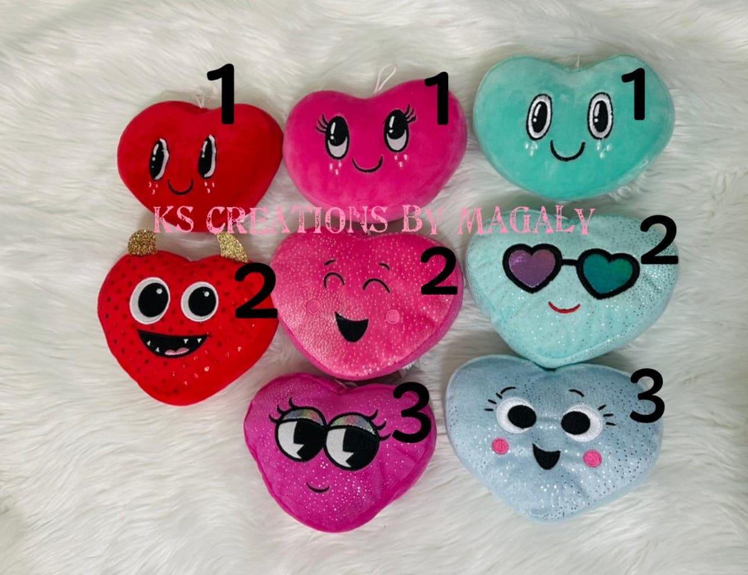 Valentine's Heart Plush - Etsy
