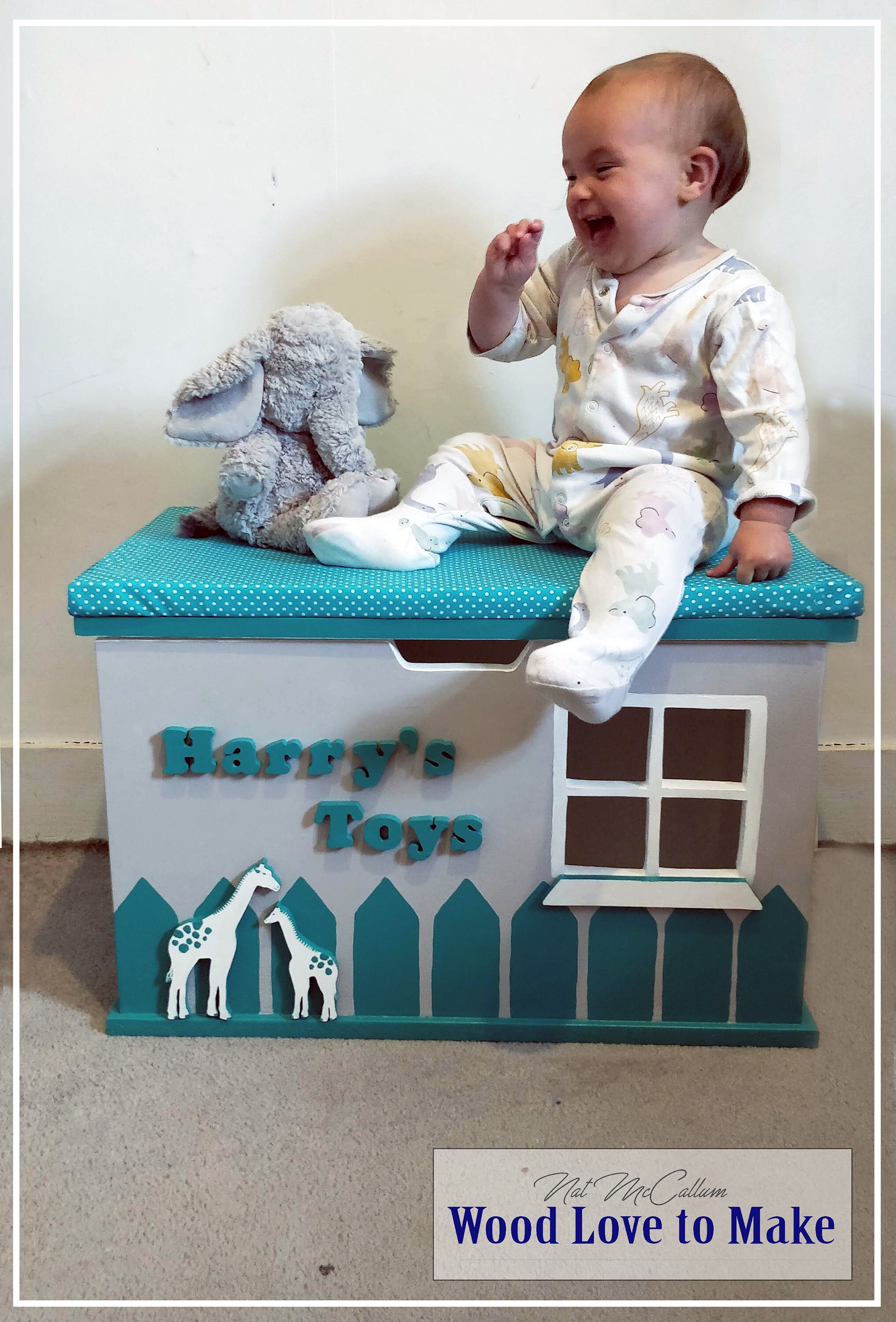 Personalised Wooden Toy Box Gift Voucher Pack - Large Toy Storage Box ...