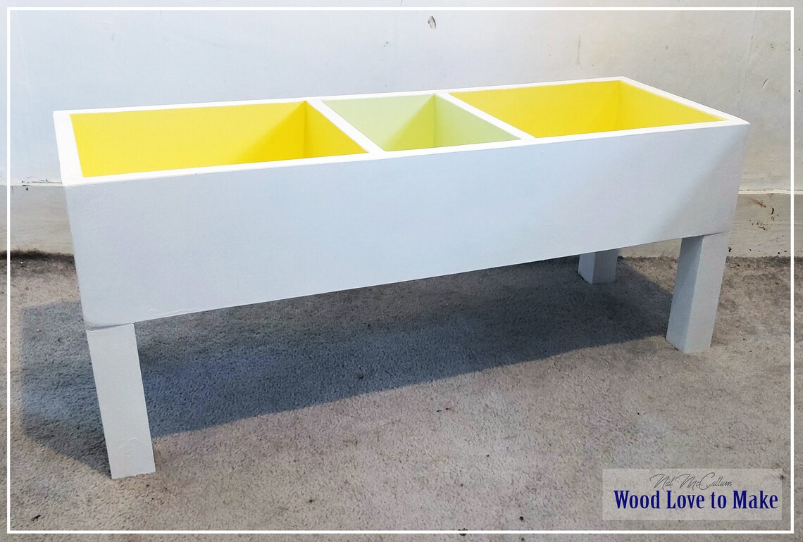 White Children's Book Storage Bin With Shelf, Book Box Nursery Book ...