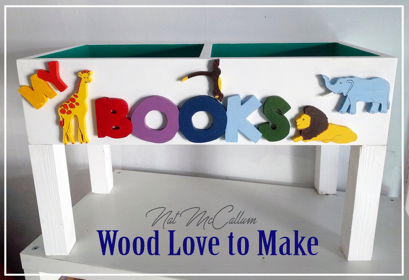 Animal Book Bin Safari Book Storage Jungle Book Shelf - Etsy UK