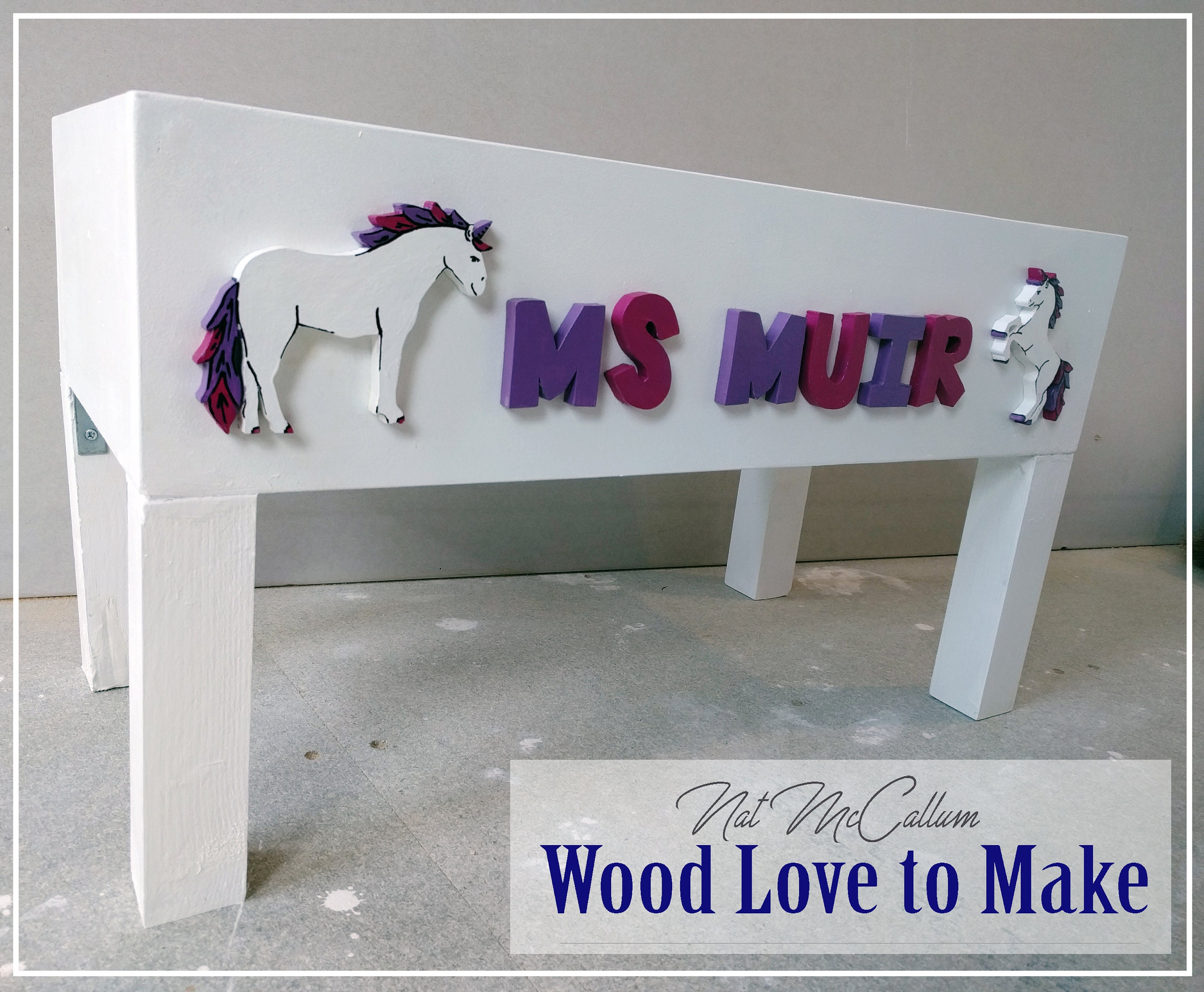 Unicorn Book Bin - Rainbow Book Storage - Tall Book Shelf - Children's ...